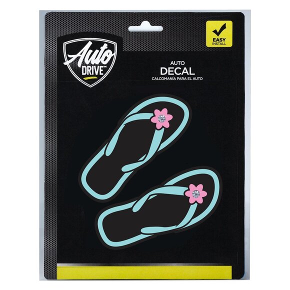 Auto Drive | Other | Auto Drive Rhinestone Flip Flops Vinyl Car Sticker ...